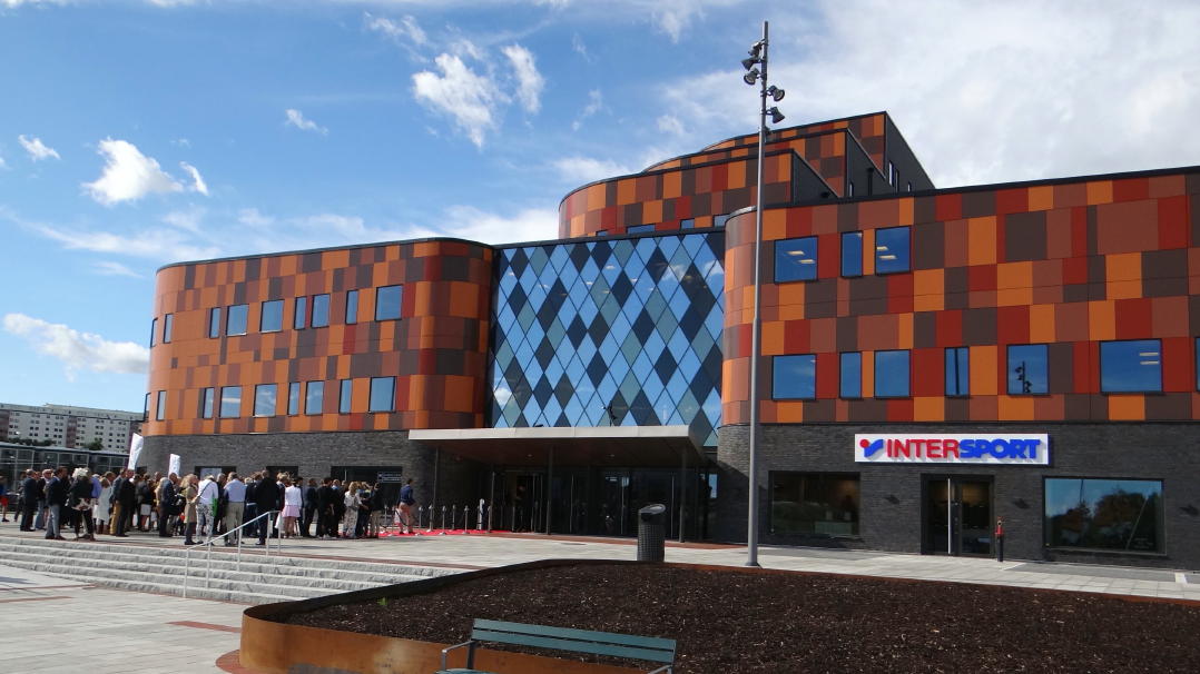 Multi-sport facility in Kviberg, Gothenburg - with Skidome ski tunnel